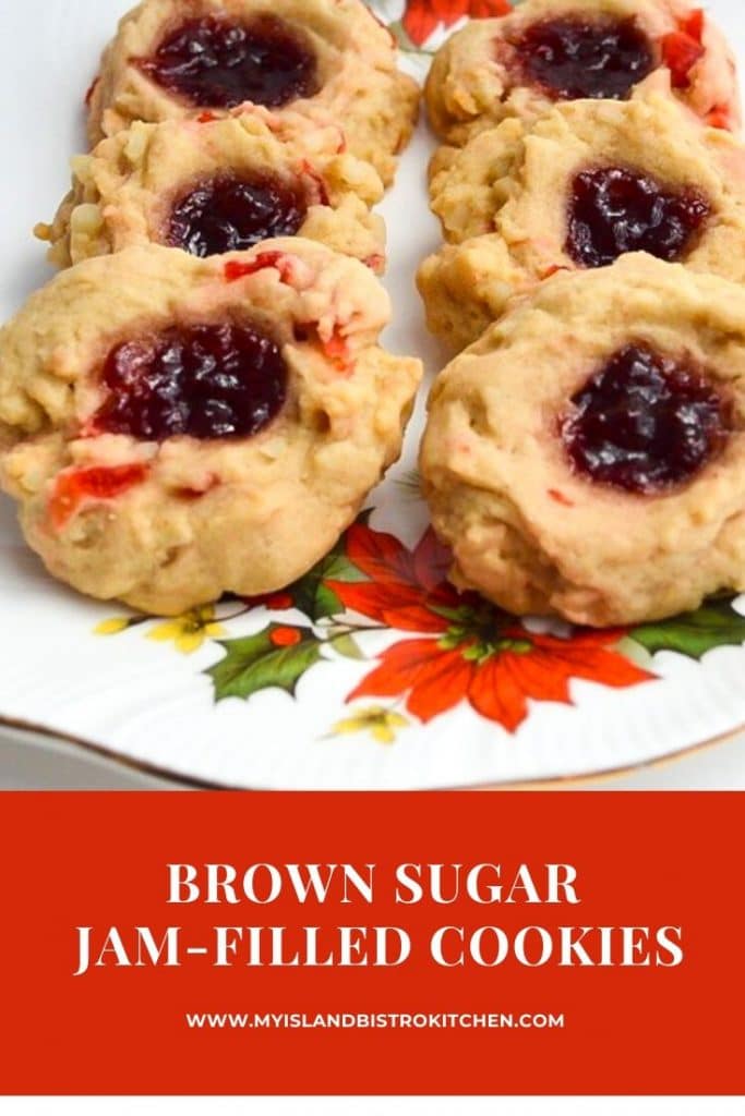 Brown Sugar Jam-Filled Cookies - My Island Bistro Kitchen