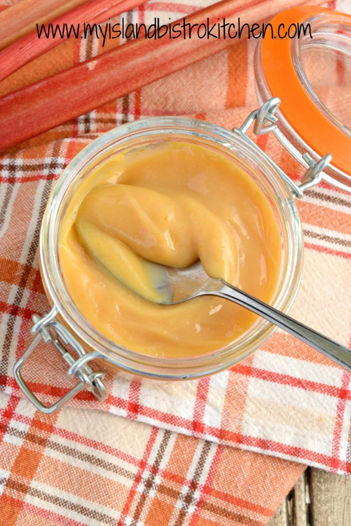 Rhubarb Curd Recipe - My Island Bistro Kitchen