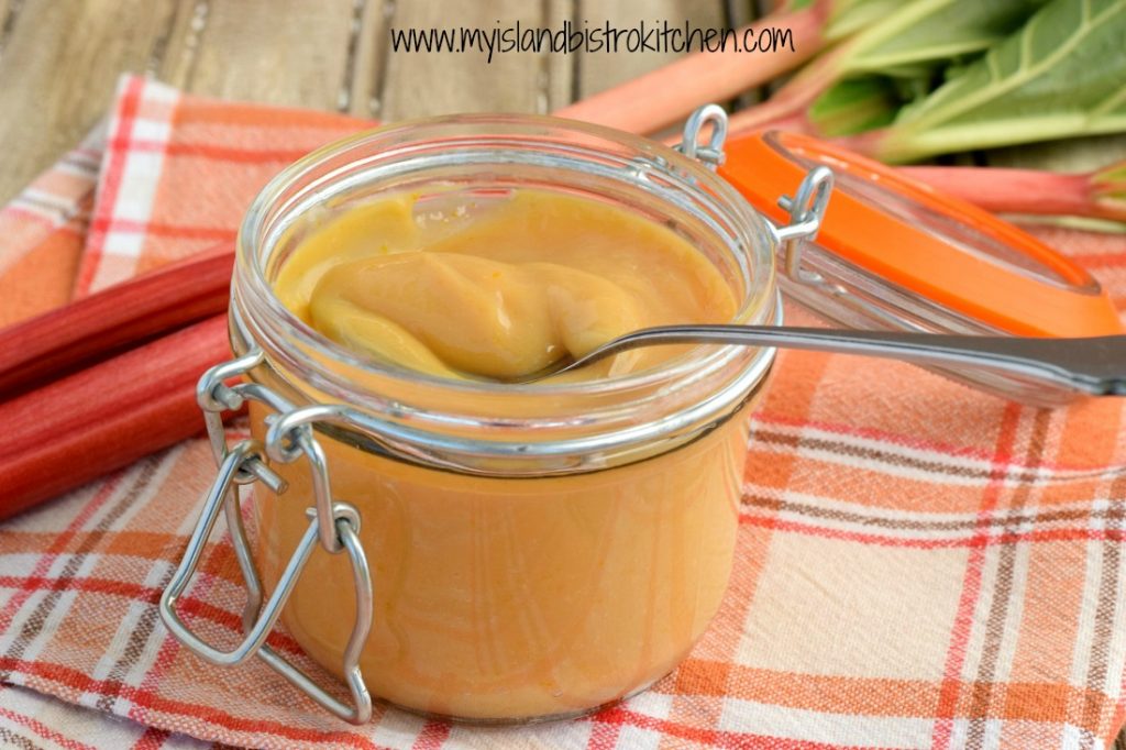 Rhubarb Curd Recipe - My Island Bistro Kitchen