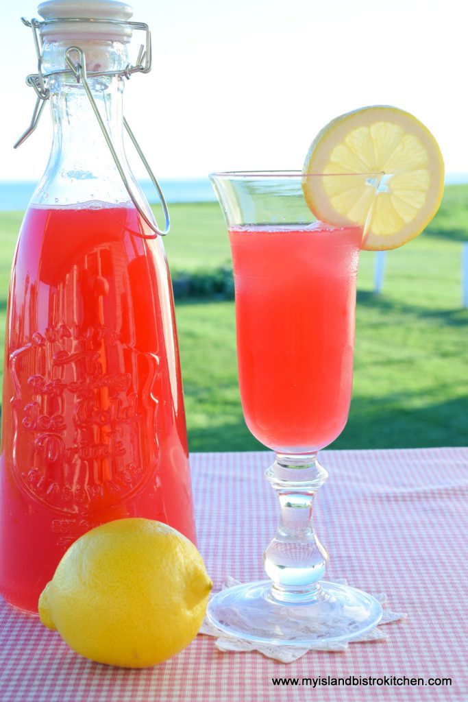 Rhubarb Lemonade - My Island Bistro Kitchen