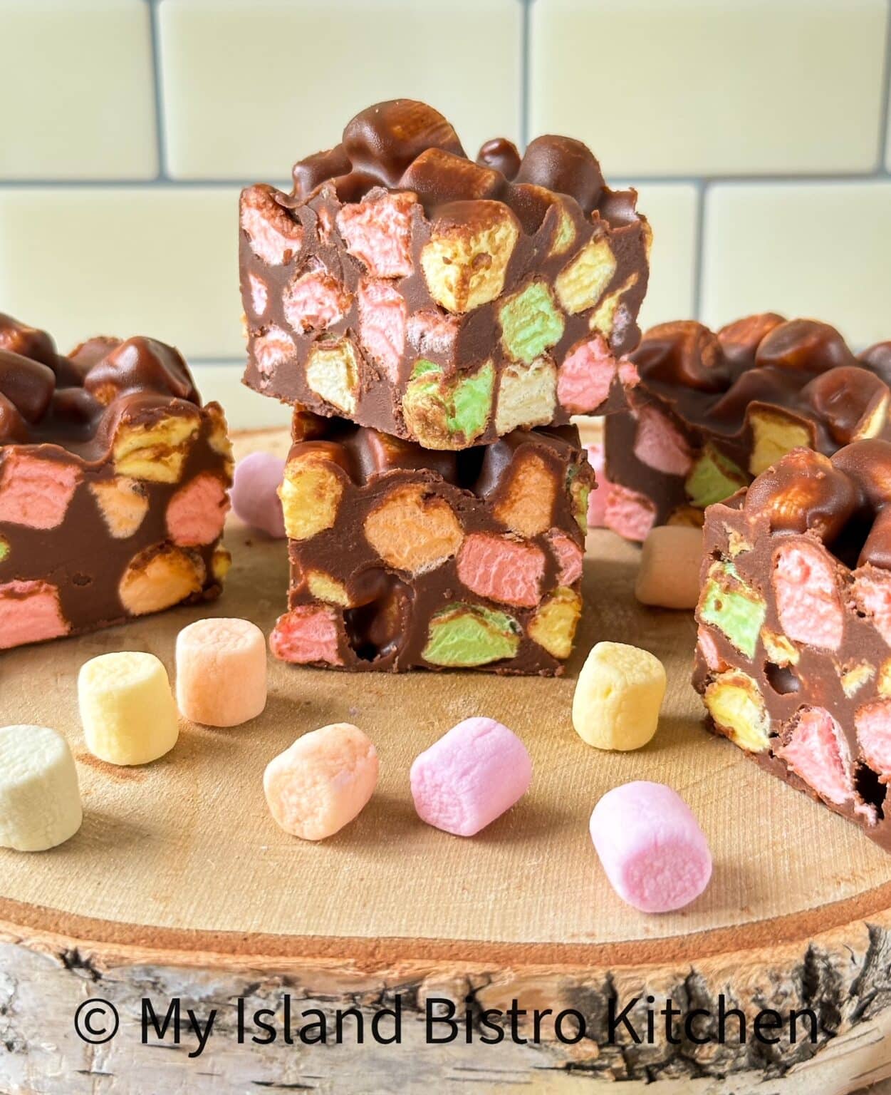 Chocolate and Peanut Butter Marshmallow Square - My Island Bistro Kitchen